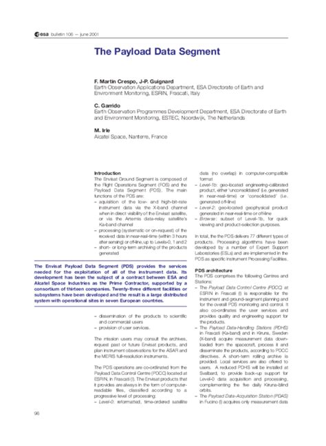 Pdf The Payload Data Segment