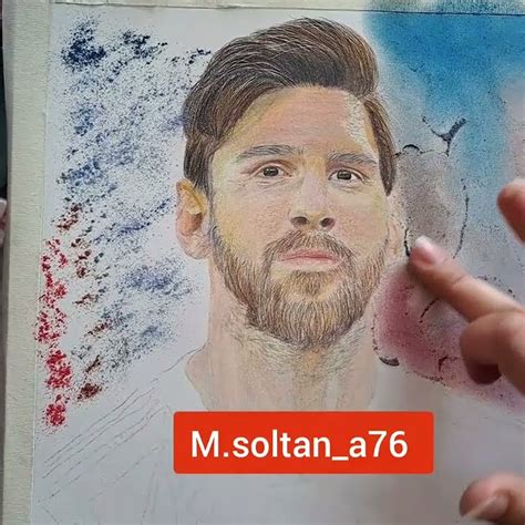 لیونل مسی نقاشی با مداد رنگی Youtube