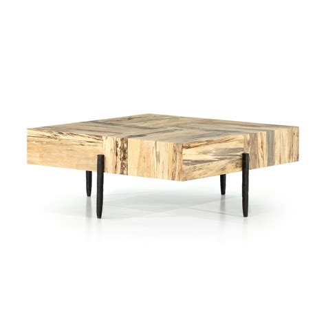 Four Hands Indra Square Coffee Table Spalted Gracious Style