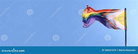Intersex Inclusive Redesign Of The Progress Pride Flag Royalty Free