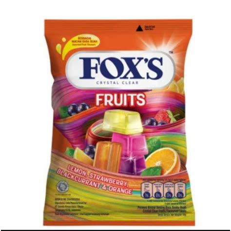 Jual 1 Pak Permen Foxs Foxs Fruit Oval Candy Berries Oval Candy