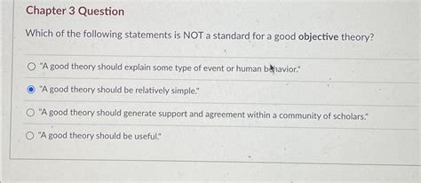 Solved Chapter 3 ﻿questionwhich Of The Following Statements