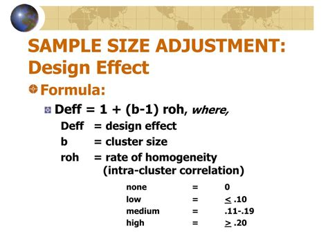 PPT SAMPLE DESIGN HOW MANY WILL BE IN THE SAMPLE SAMPLE SIZE ADJUSTMENTS PowerPoint