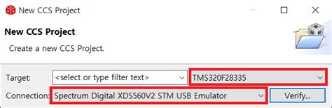 Step Create A Project In Code Composer Studio User Guides