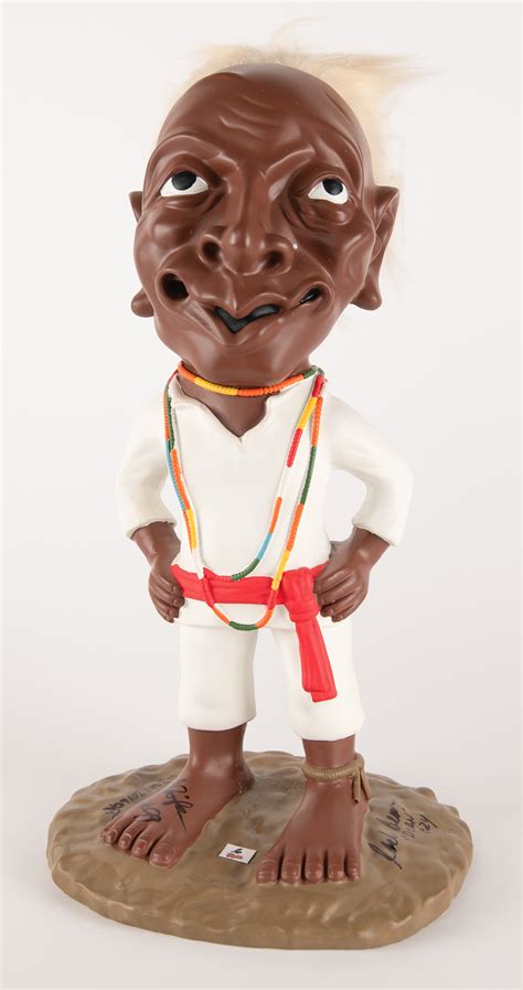 Major League Jobu Statue Signed By Sheen Berenger And Bernsen Rr