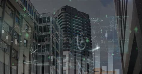 Animation Of Moving Mathematical Formulas Over Cityscape Stock Video Video Of Montage