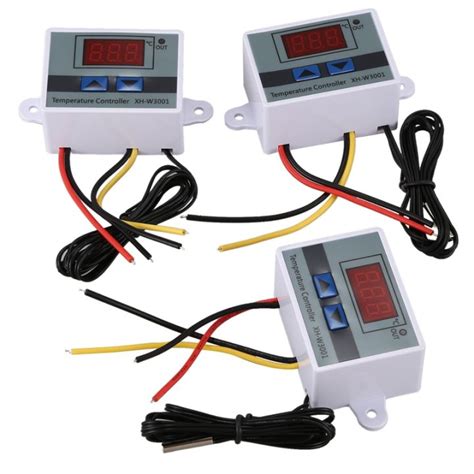 3pcs 220v 10a Digital Led Temperature Controller Thermostat Control