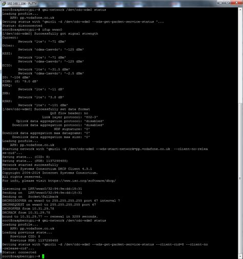 Sierra Wireless MC Modem QMI Interface Setup