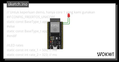 FREE RTOS GET STARTED Wokwi ESP32 STM32 Arduino Simulator