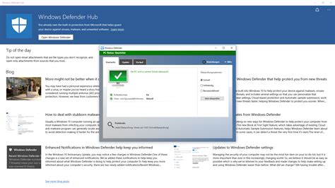 Nach Office Jetzt Auch Ein Windows Defender Hub Dr Windows