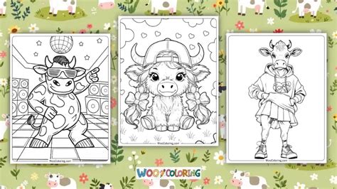 32 Cow Coloring Pages Free Pdf To Print Woo Coloring