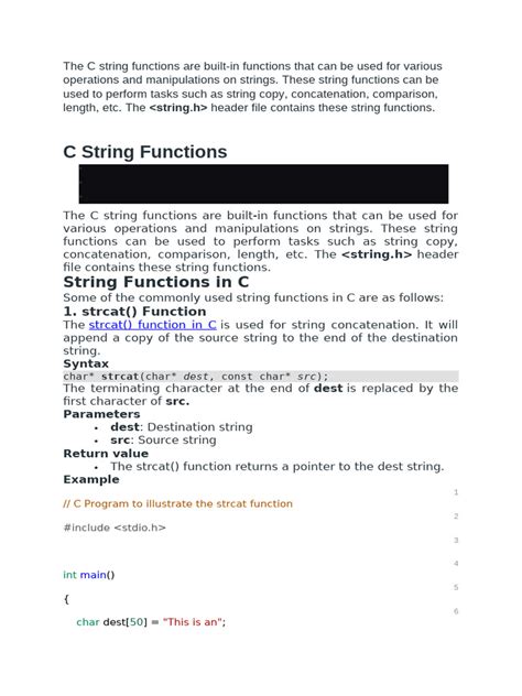 String Operations Pdf String Computer Science Parameter
