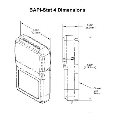 ALC 10K 2 B4 Z CG WMW Automated Logic ALC 10K 2 B4 Z CG WMW BAPI Thermostat 4 Room Temperature