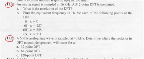 solved an analog signal is sampled at 16 khz a 512 point