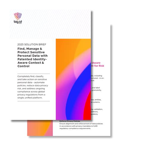 Bigid Privacy Suite Product Brief