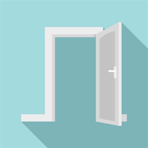 Premium Vector Open House Door Icon Flat Illustration Of Open House Door Vector Icon For Web