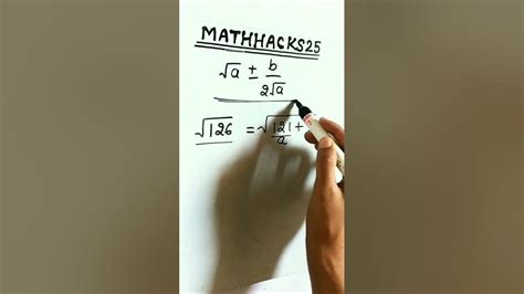 Squre Root Trick ️👍 Youtube