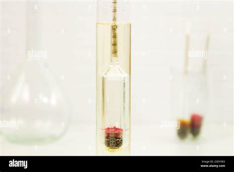 Measurement Of Solution Density Stock Photo Alamy