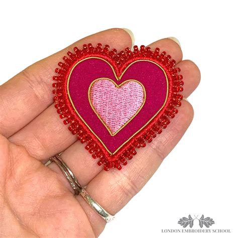 Beaded Heart Patch Kit Art Collection