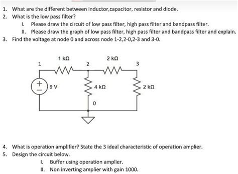1 what are the different between inductor capacitor resistor and