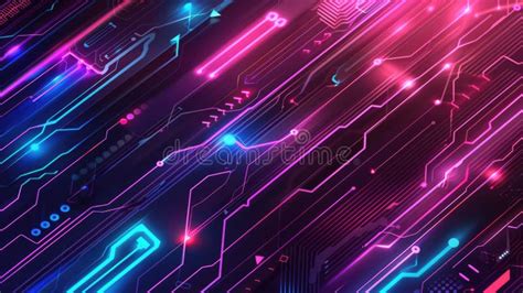 Abstract Data Flow Complex Circuit With Digital Technology Style Design