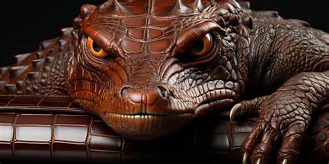 Up Close The Alligator S Skin Displays A Captivating Macro Assembly Of