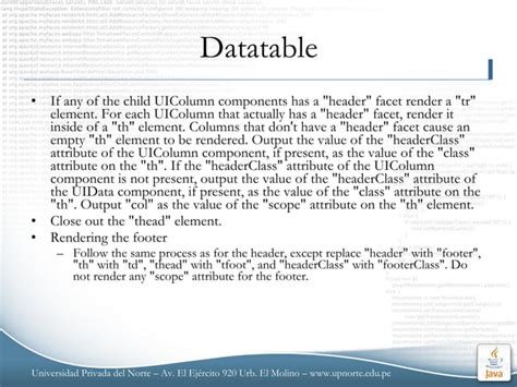 Datatable Y Column Ppt
