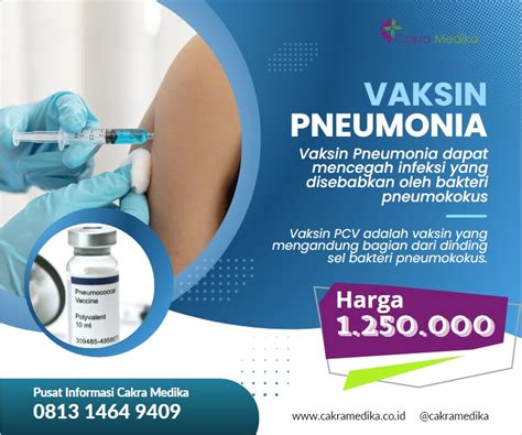 Vaksin Pneumonia Klinik Utama Cakra Medika