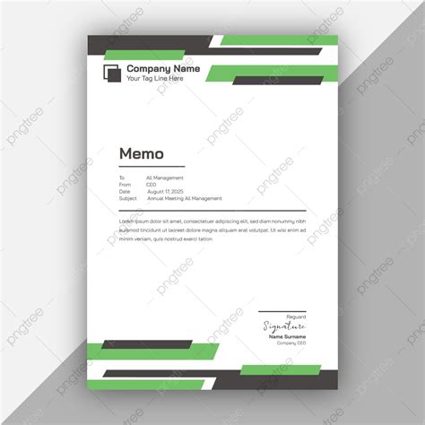 Creative Memo Template Design Template Download On Pngtree