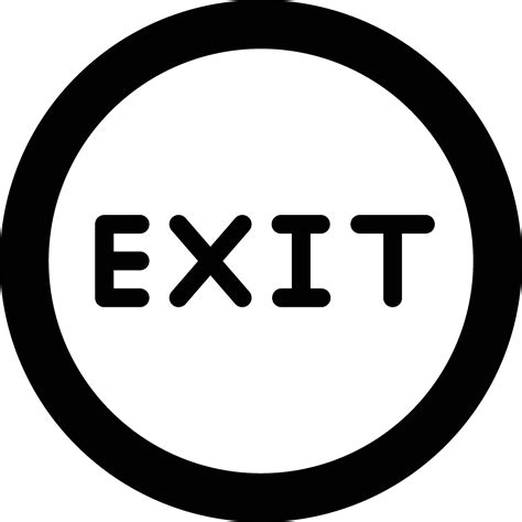 Exit Vector Icon Design Illustration 33254085 Vector Art At Vecteezy
