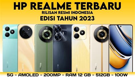 Daftar HP Realme Terbaru Pilihan Terbaik Dengan Spesifikasi