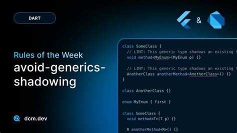 Dcm Dart Code Metrics On Linkedin Avoid Generics Shadowing Rules Of