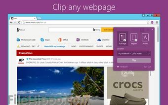 Download OneNote Web Clipper 3 8 8 For Windows Filehippo Com