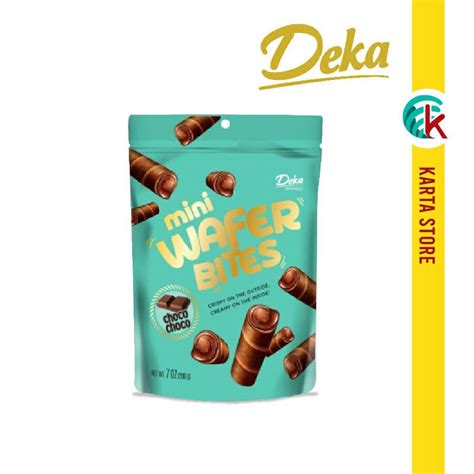 Deka Mini Wafer Bites Choco 180g Karta Supermall