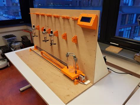 Currently Working On A Bartender Machine Its Controlled By An App It