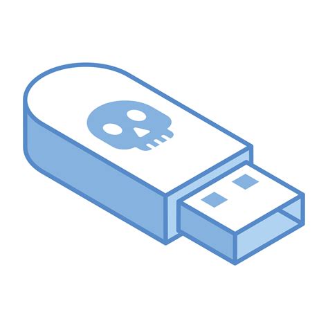 Data Threat An Isometric Icon Of Usb Hack 7127870 Vector Art At Vecteezy