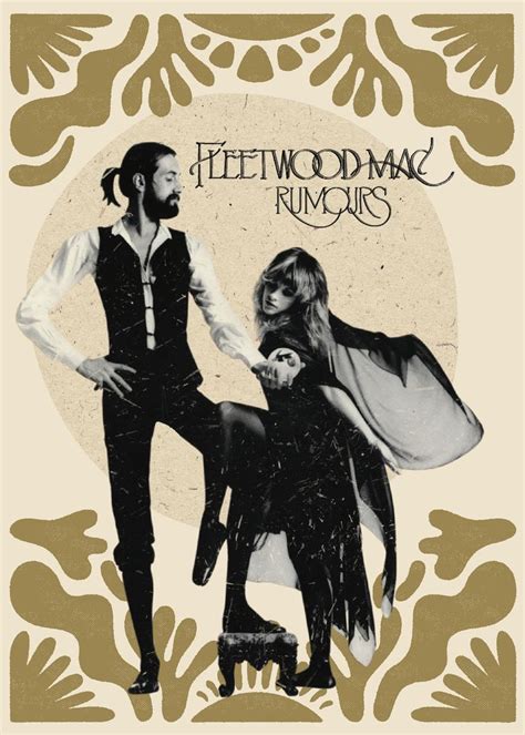 Fleetwood Mac Poster Poster Art Print Fleetwood Mac Wall Etsy Australia Fleetwood Mac Rumors