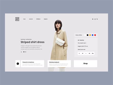Soho | Fashion web design, Web layout design, Ecommerce web design
