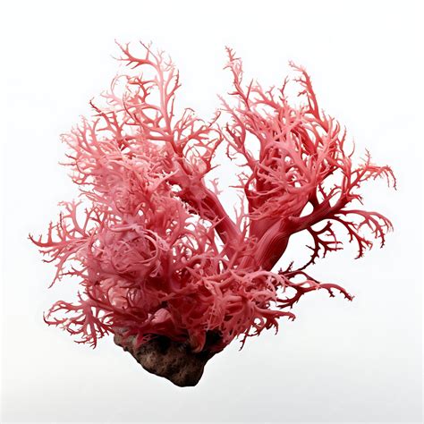 Premium Photo Hypnea Red Algae With Delicate Branching Structures On Whit Aqua Plant Isolated