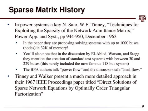 Ecen 615 Methods Of Electric Power Systems Analysis Ppt Download