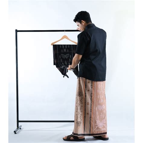 Platinum Ketjubung Sarong Motif Gsi 02 Gunung Songket Ikat Shopee