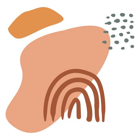 Abstract Beige Boho Blob Shape 11458967 Png