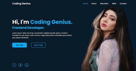 How To Create A Responsive Personal Portfolio Website From Scratch Using HTML CSS And Javascript