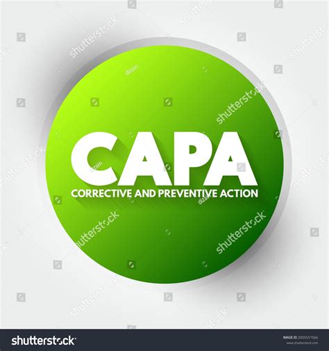 Capa Corrective Preventive Action Consists Improvements Stock Vector Royalty Free