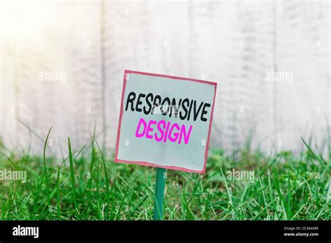 word writing text responsive design business photo showcasing approach to page creation makes