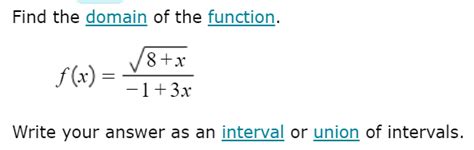 Solved Find The Domain Of The Function No Idea How To Sol Chegg Com