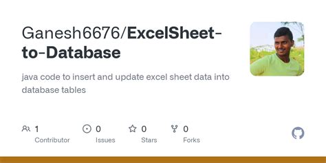 Github Ganesh6676excelsheet To Database Java Code To Insert And Update Excel Sheet Data Into
