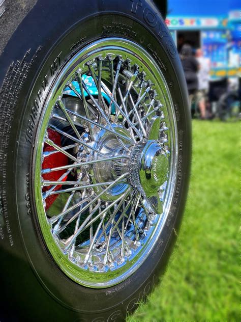 Shiny Chrome Wire Wheel Editorial Stock Image Image Of Transport