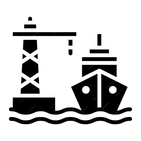 Premium Vector Port Icon Vector Image Can Be Used For Supply Chain