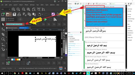 Copy And Paste Corel Font Manager X CorelDRAW Graphics Suite X CorelDRAW Community
